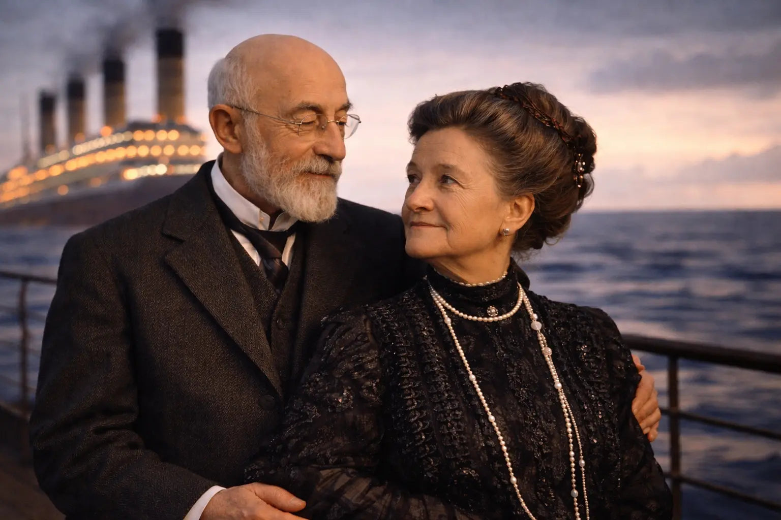 Isidor and Ida Straus Titanic - The Elderly Couple Story